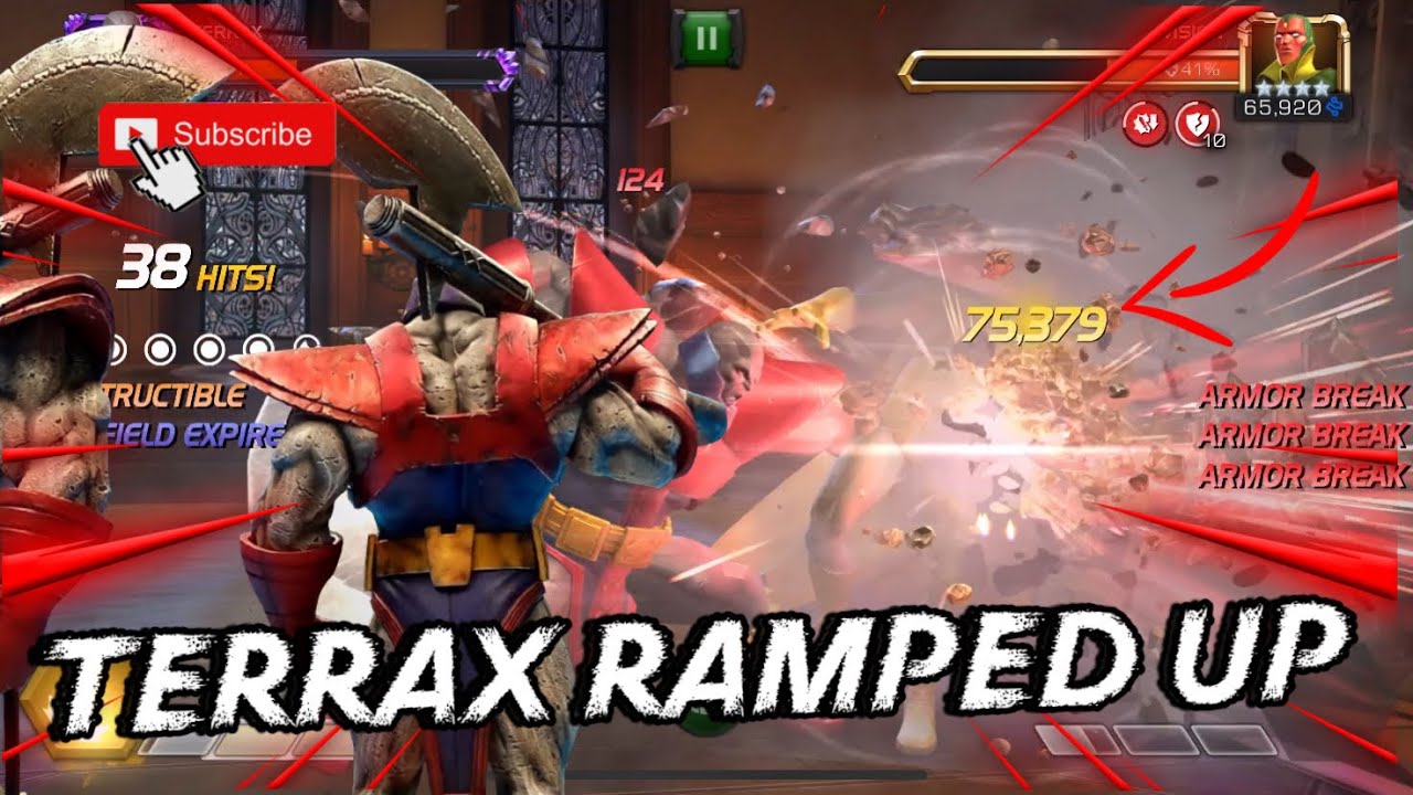 Fully Ramped Terrax Is Monster ! - Mcoc - YouTube
