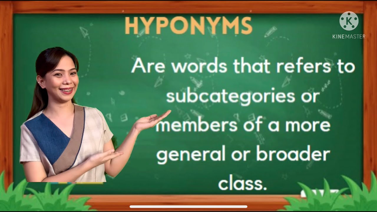 HYPONYMS (English 3) - YouTube
