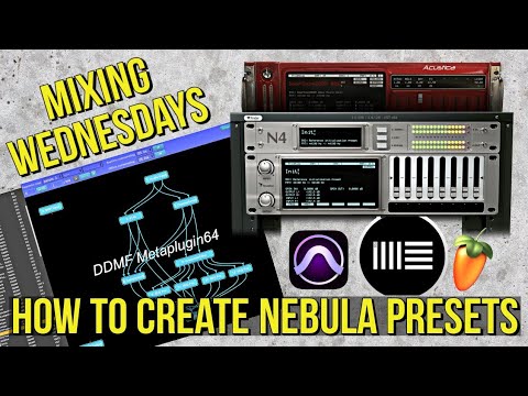 Creating plugin presets in ACUSTICA AUDIO NEBULA 4 using DDMF ...
