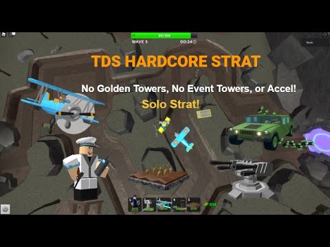SOLO 21 GEMS TDS Hardcore STRAT! No GOLDEN TOWERS OR ACCEL! - YouTube