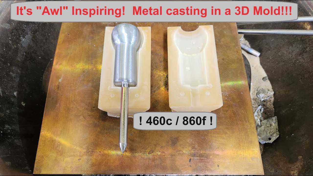 Casting Metal into a 3D Printed Mold - Part 2 - YouTube
