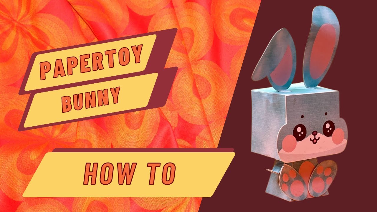 DIY Papertoy Bunny Tutorial: Easy 3D Paper Rabbit Craft for Easter ...