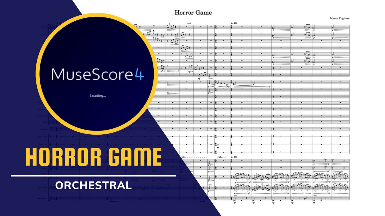 Muse Score 4 | "Horror Game " by Marco Pugliese (MuseSound) - YouTube