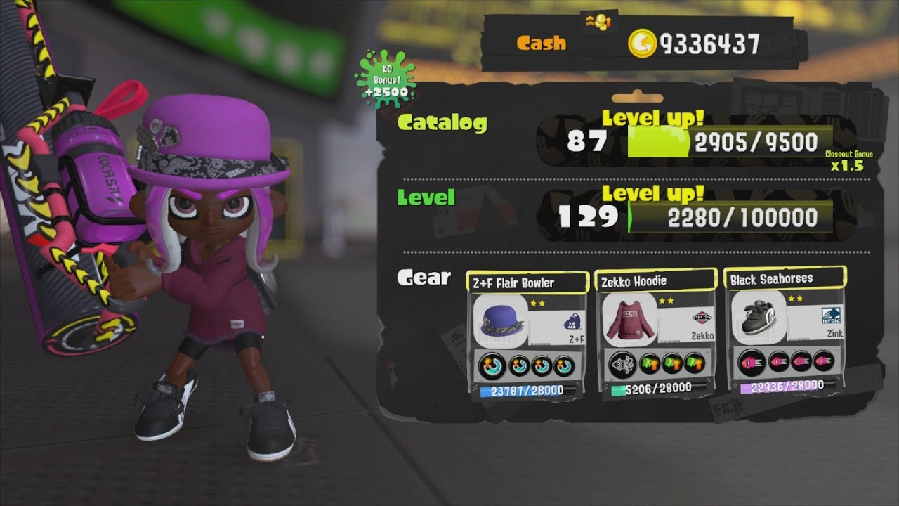 Splatoon 3 - Clam Blitz - Reaching Level 129 - YouTube