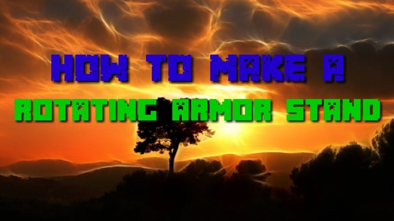Minecraft: How to make a rotating armor stand - YouTube