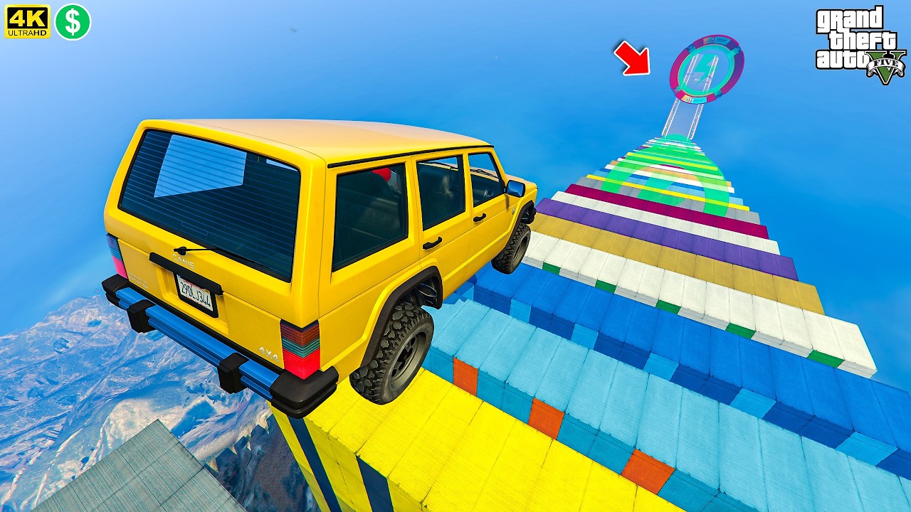 Satisfying GTA 5 MEGA RAMP Gameplay NO COPYRIGHT GAMEPLAY | 4K 60FPS ...