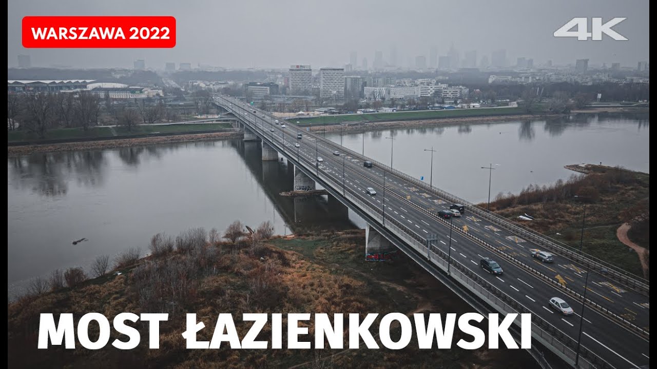 Most Łazienkowski Warszawa | Mosty warszawskie | Warszawa z drona 4K ...