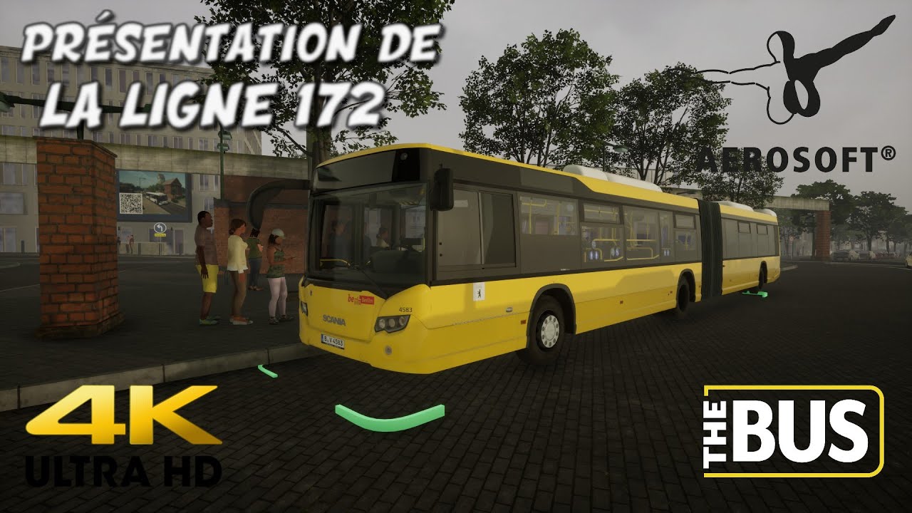 🚌[THE BUS] TRAJET LIGNE 172 MAP BURGFARNBACH EN SCANIA CITYWIDE LF 18M ...