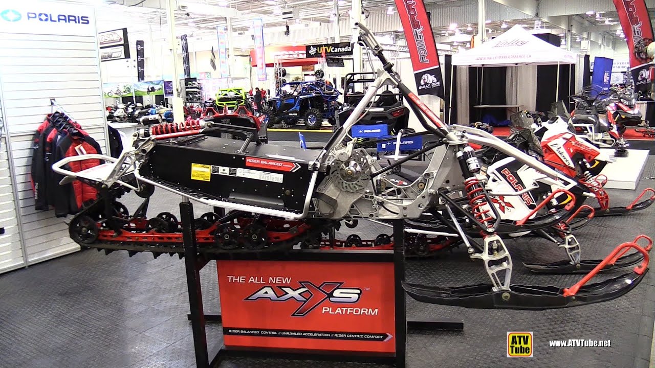 2015 Polaris Axys Sled Platform - Walkaround - 2014 Toronto ATV Show ...