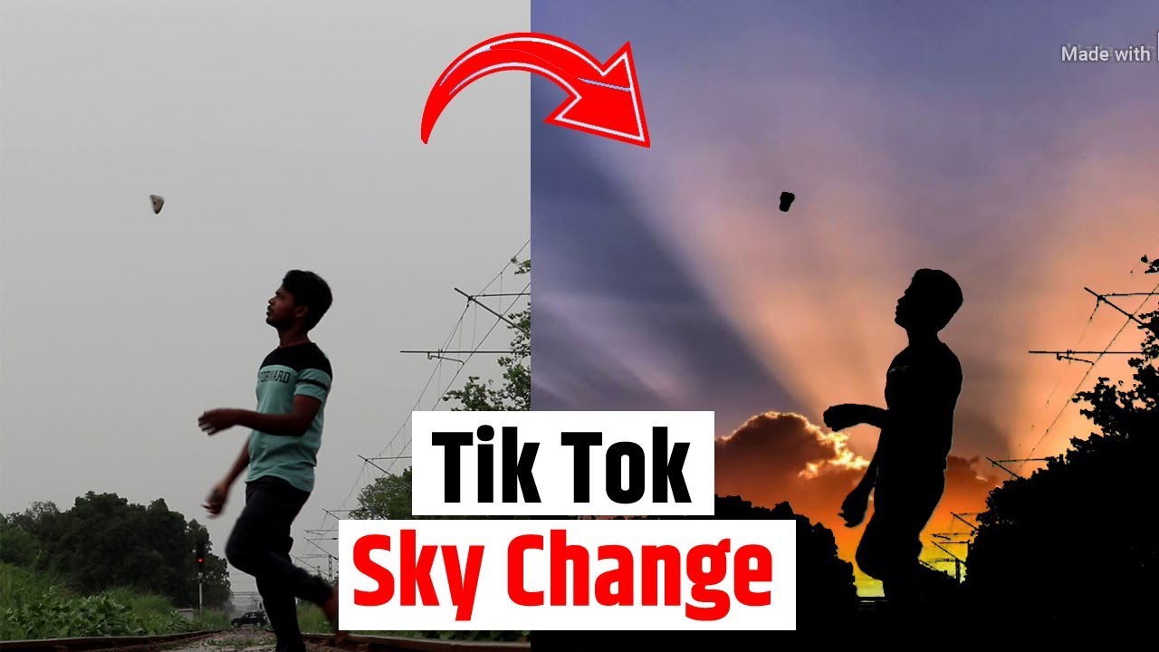 Tik Tok Tutorial | Sky Changing Video Kaise Banaye | Day - Night Effect ...