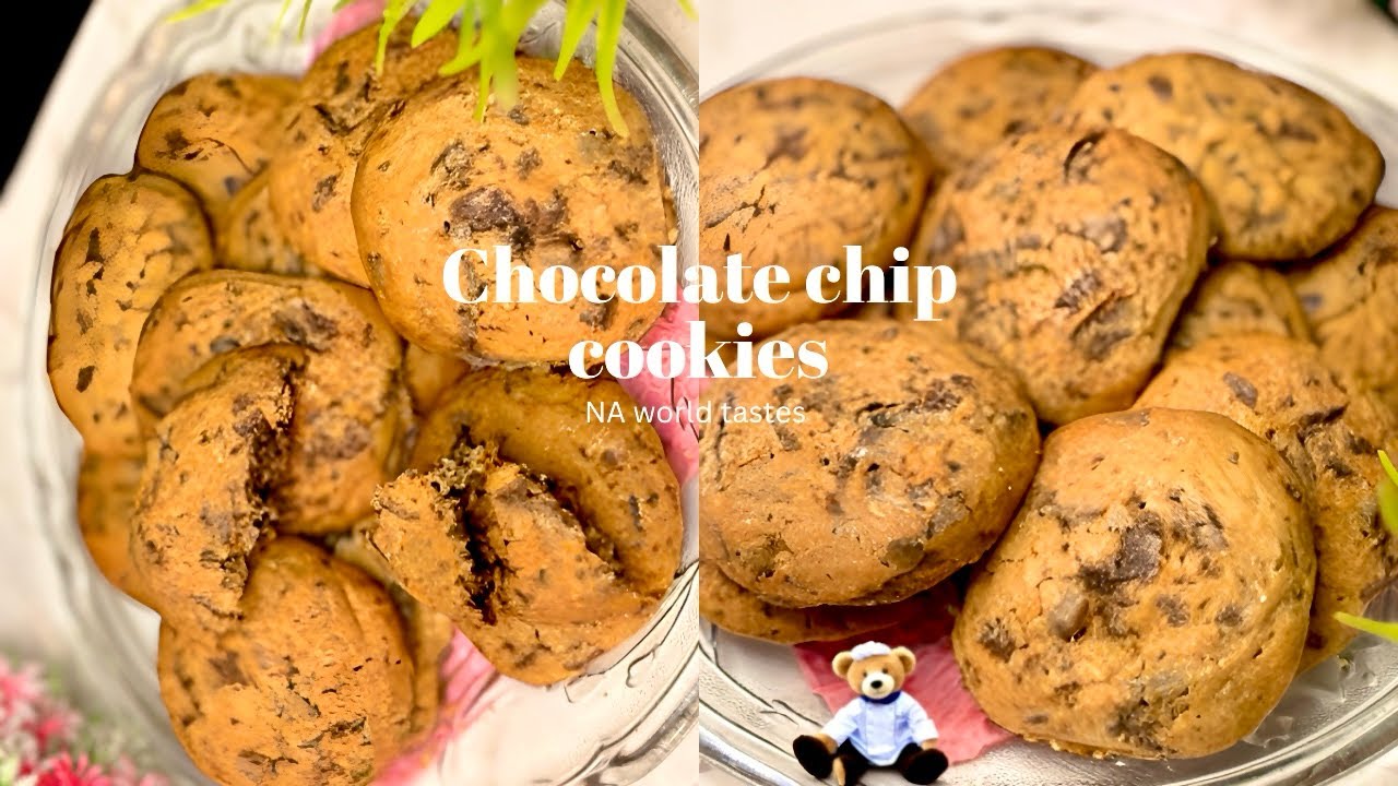 Yummy and chocolatey Chocolate Chip Cookies recipe by NA world tastes # ...