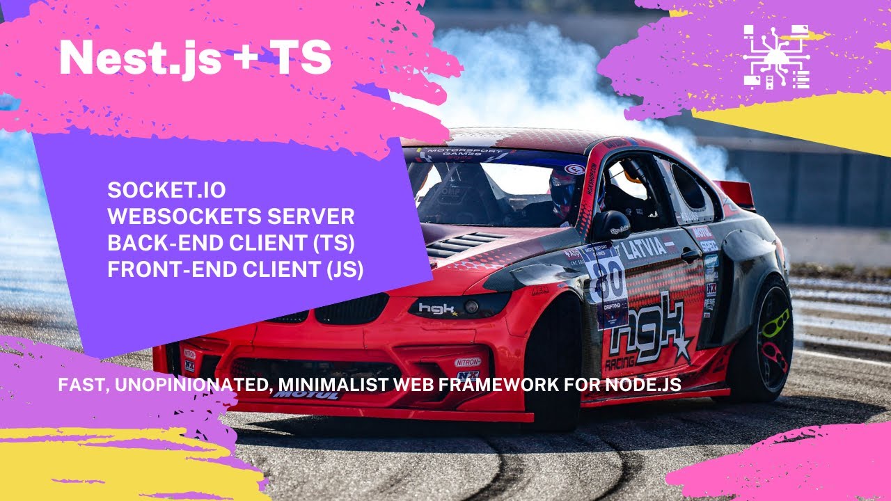 Nest.js TS Socket.IO WebSockets Server. Socket.IO. Back-End Client (TS). Front-End Client (JS ...