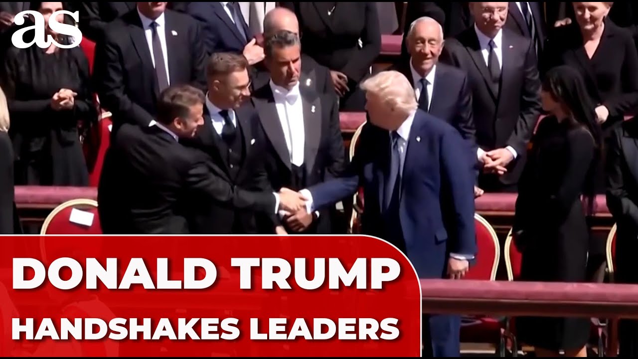 TRUMP shares 'SIGN OF PEACE' HANDSHAKES with WORLD LEADERS at Pope’s ...