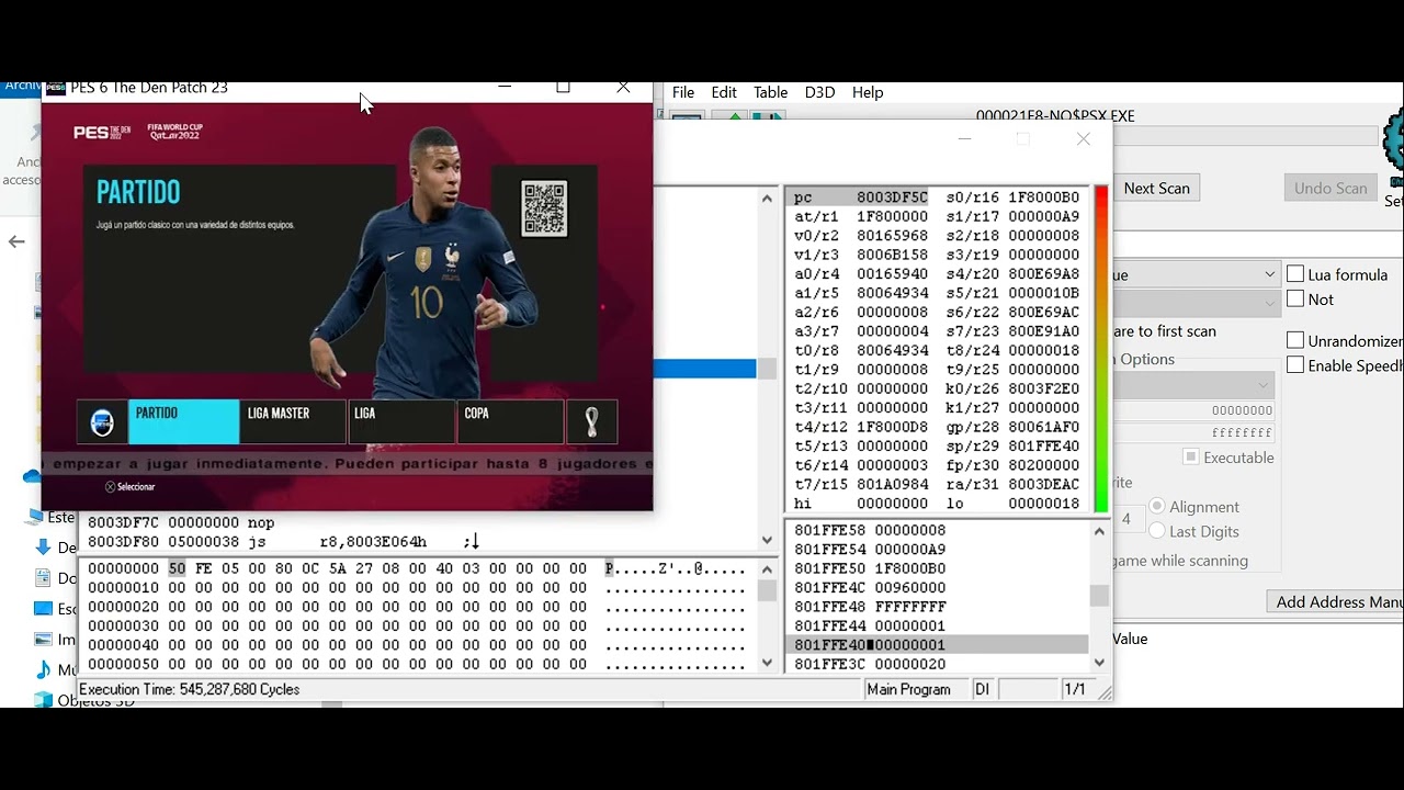WE2002 PES6 CHEAT ENGINE Buscar OFFSET DINAMICO TUTORIAL - YouTube