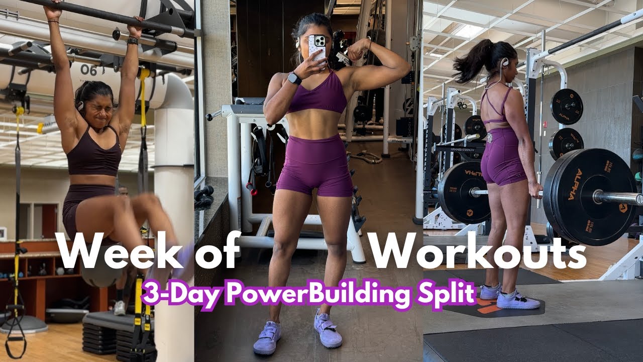 My Weekly Training Routine | 3-Day Power-Building Split | Build Lean ...