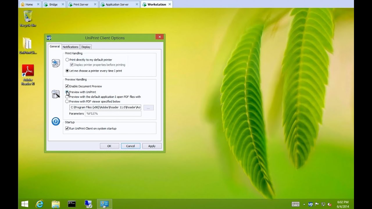 Configuring UniPrint Client 5.2 - YouTube