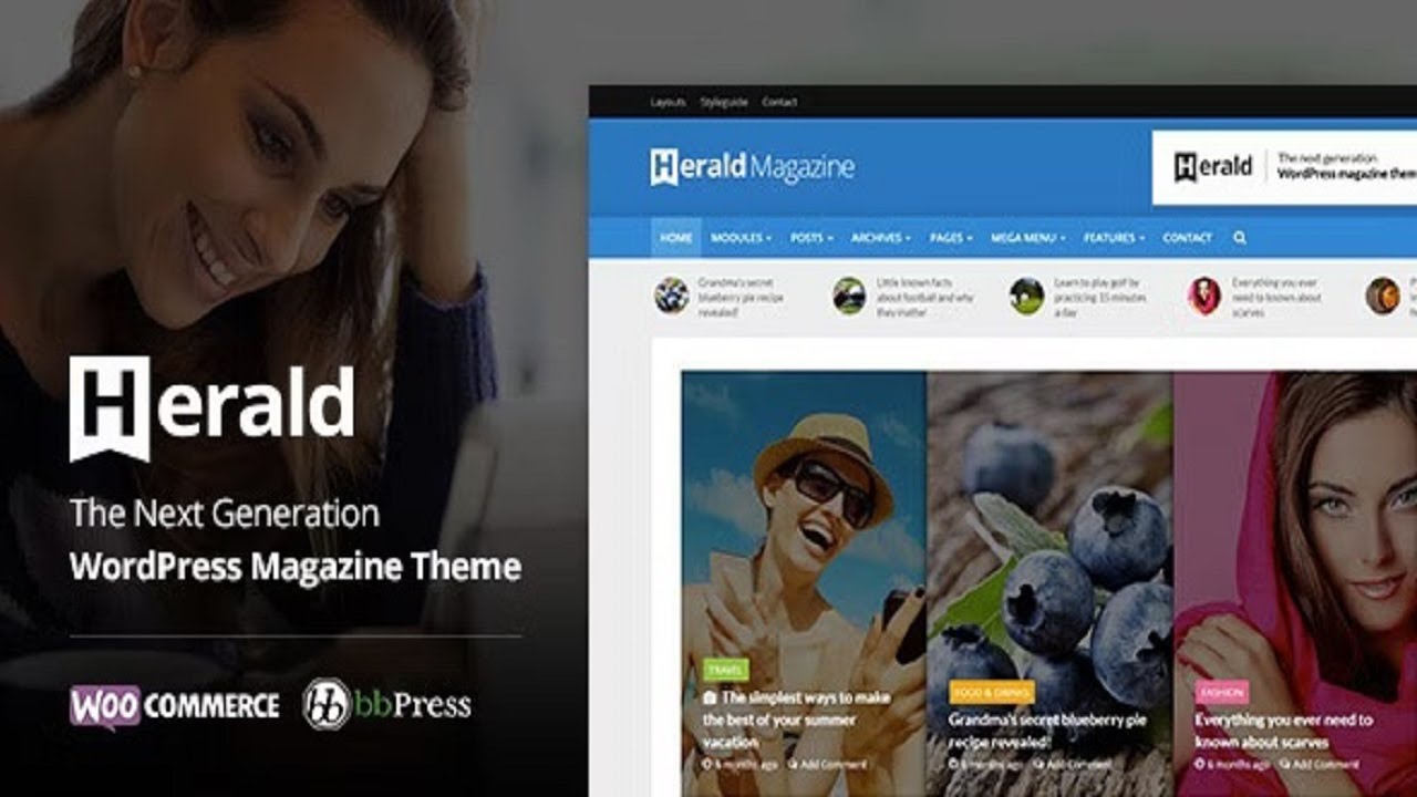 Herald – Newspaper & News Portal WordPress Theme - YouTube