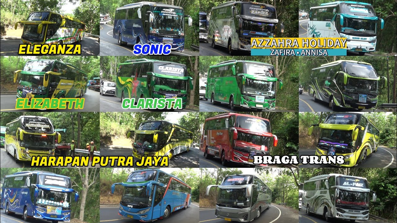 Mobil Bus Telolet Zafira, Annisa, Eleganza, Sonic, Elizabeth, Clarista ...
