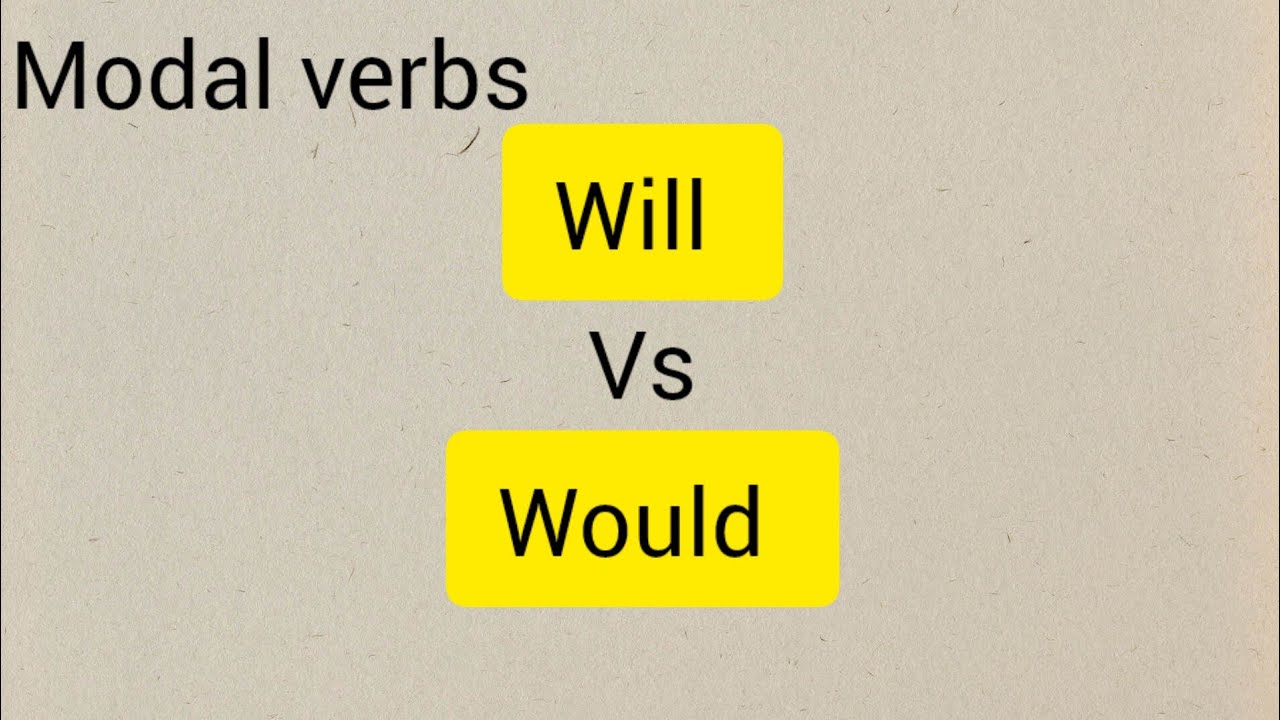will and would|use of will and would| will vs would|model verbs ...