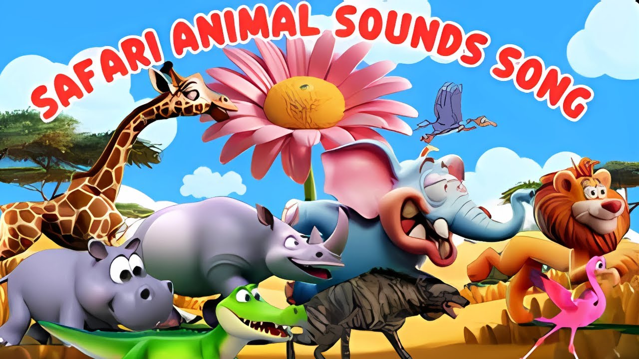 Safari Animal Sounds Song | Nursery Rhymes | Tiny Tales - YouTube