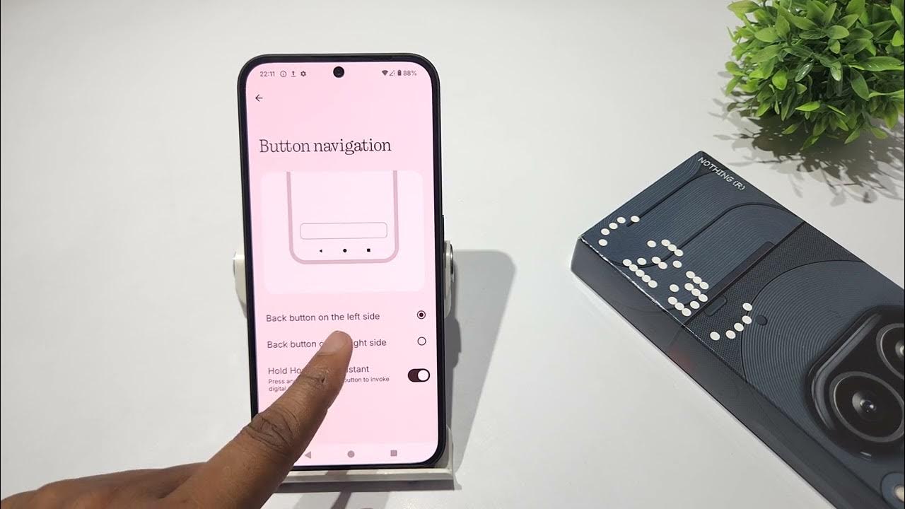 how to change back button in nothing 2a , 2a plus | nothing 2 me 3 button navigation kaise set ...
