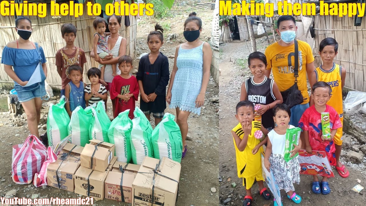 Giving Help to a Poor Filipino Family in the Philippines. Making These ...