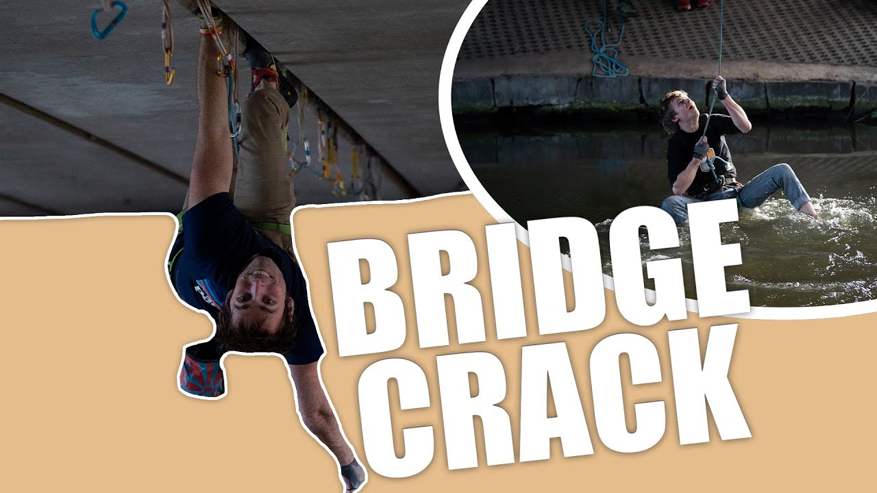 Climbing A Bridge Hand Crack | Urban First Ascent - YouTube