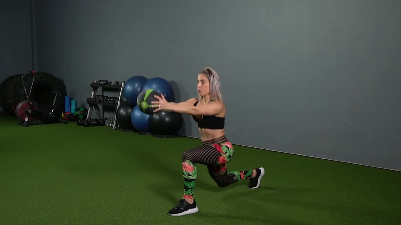 Med Ball Split Jump - YouTube