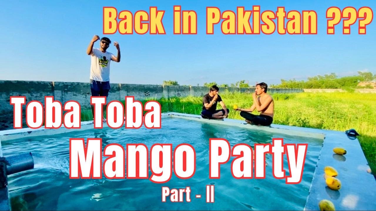Boys Mango Party |Back in Pakistan? | Competition & Fun Together | Part ...