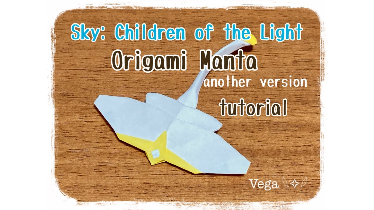 Origami Manta tutorial 2【Sky: Children of the Light】 - YouTube