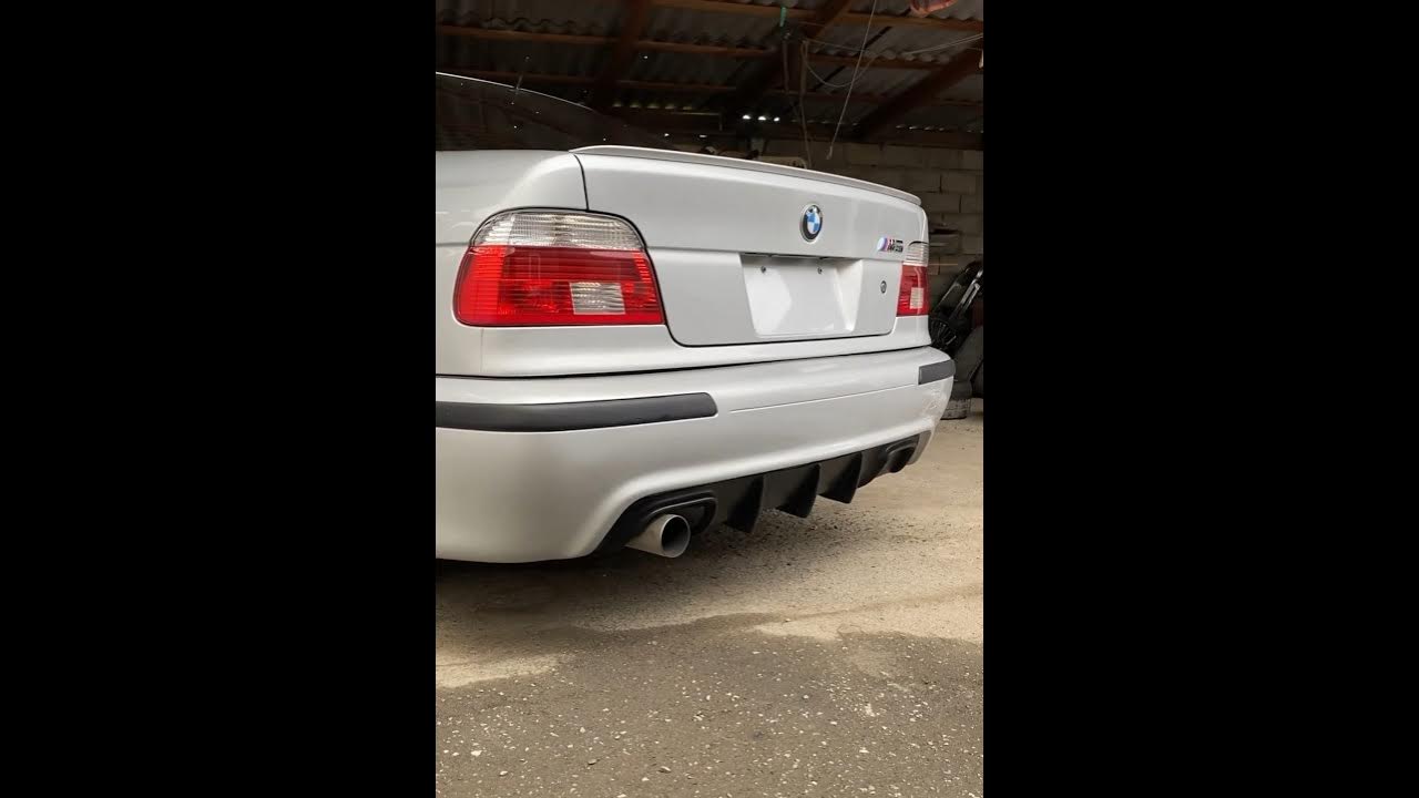 Поставили м5 #диффузор на бмв е39 Ⓜ️💙 ️ #выхлоп #exhaust #глушитель # ...