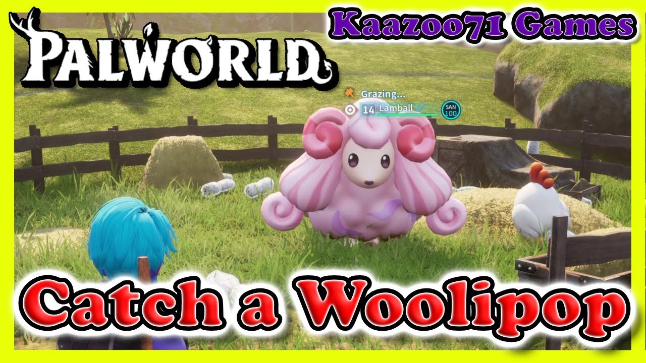 Catching a Woolipop in Palworld💥Cotton Candy - YouTube