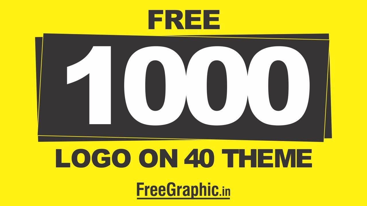 Free 1000+ Logo Templates on 40 Theme wise | Freegraphic.in - YouTube