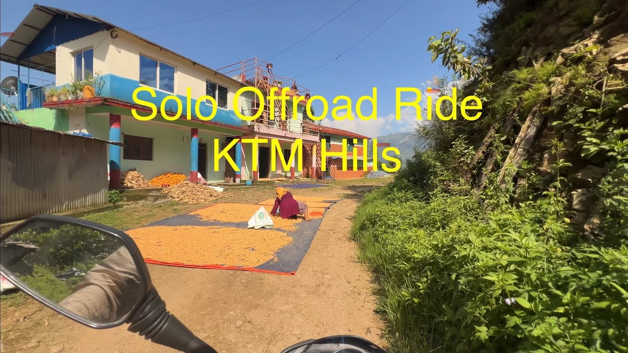 Solo Offroad Bike Adventure Near Kathmandu, Nepal | Fun Ride Through ...