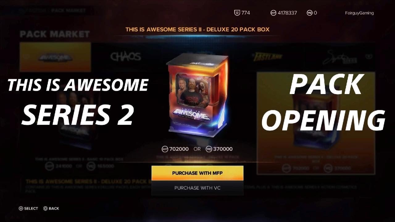 WWE2K23 - x20 PACK BOX *THIS IS AWESOME SERIES 2* PACK OPENING ...