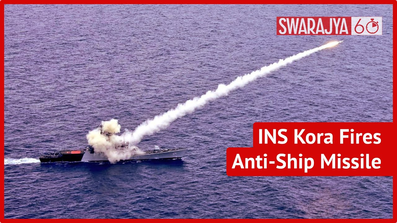 Indian Navy Warship INS Kora Fires Anti-Ship Missile At Maximum Range ...