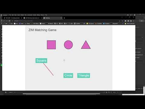 Matching Game made with ZIM - demo inside Adobe Animate - YouTube