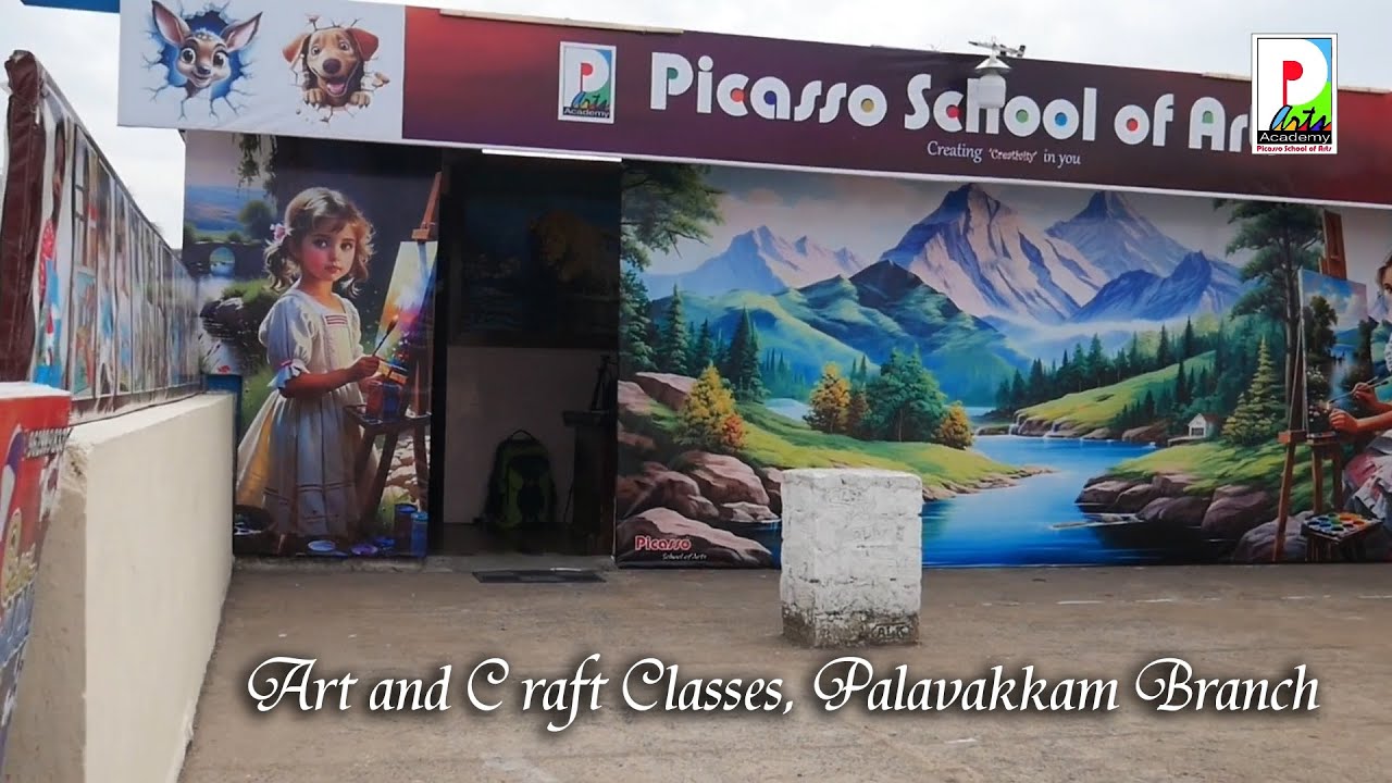 Picasso school of art, Art & Craft Classes, Palavakkam Branch - YouTube