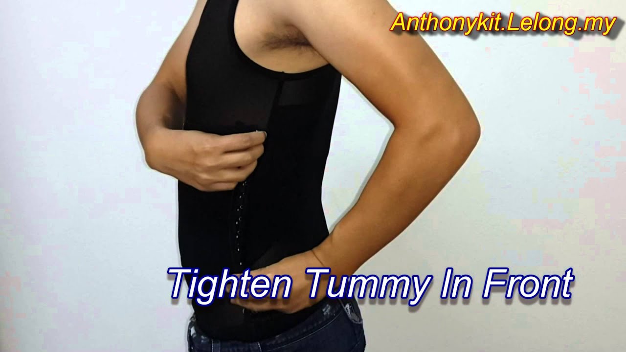 Men Body Sculpting Compression Girdle Vest - YouTube