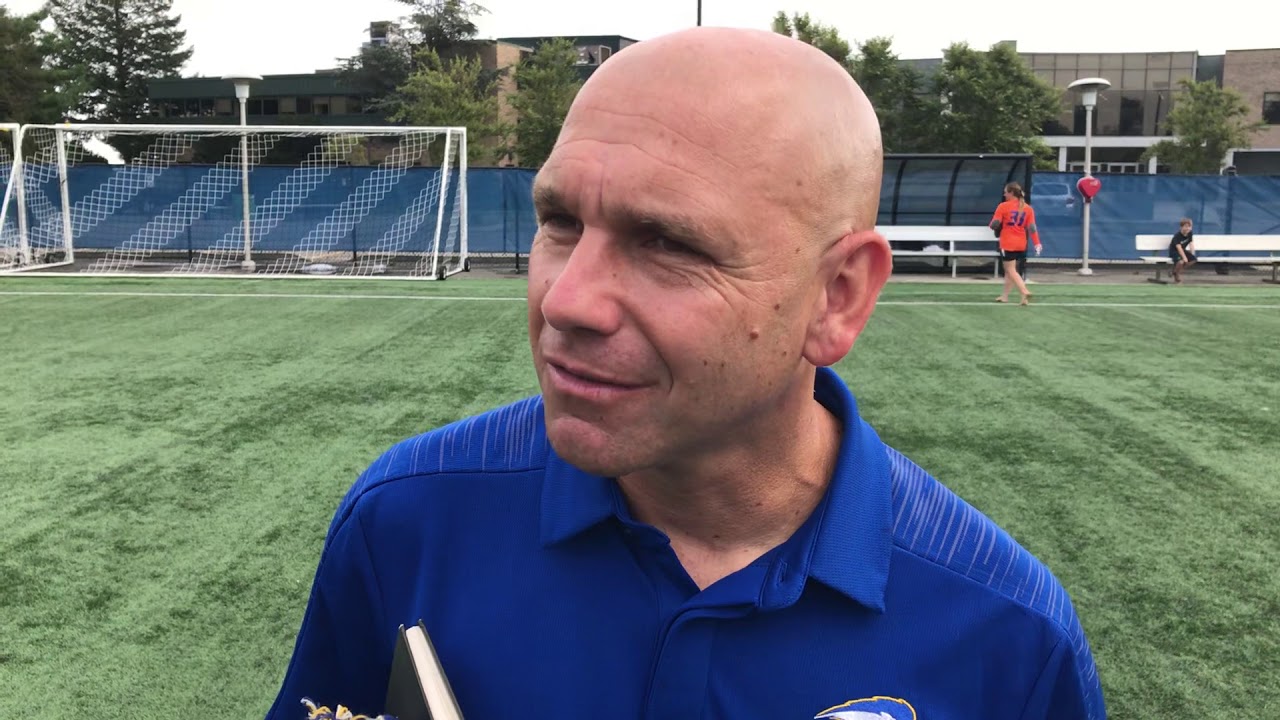 WSOC: Hofstra Coach Simon Riddiough Postgame Interview (10/7/18) - YouTube