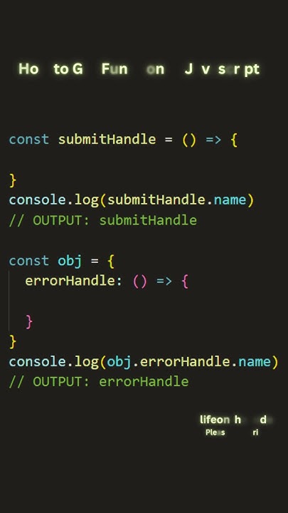 Discover The Magic Extracting Function Names In Javascript Youtube