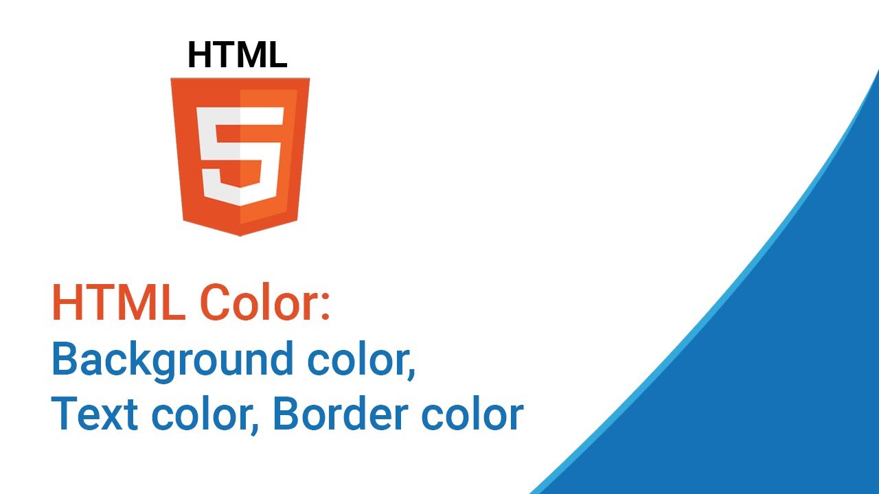 HTML Color in Visual Studio Code - YouTube