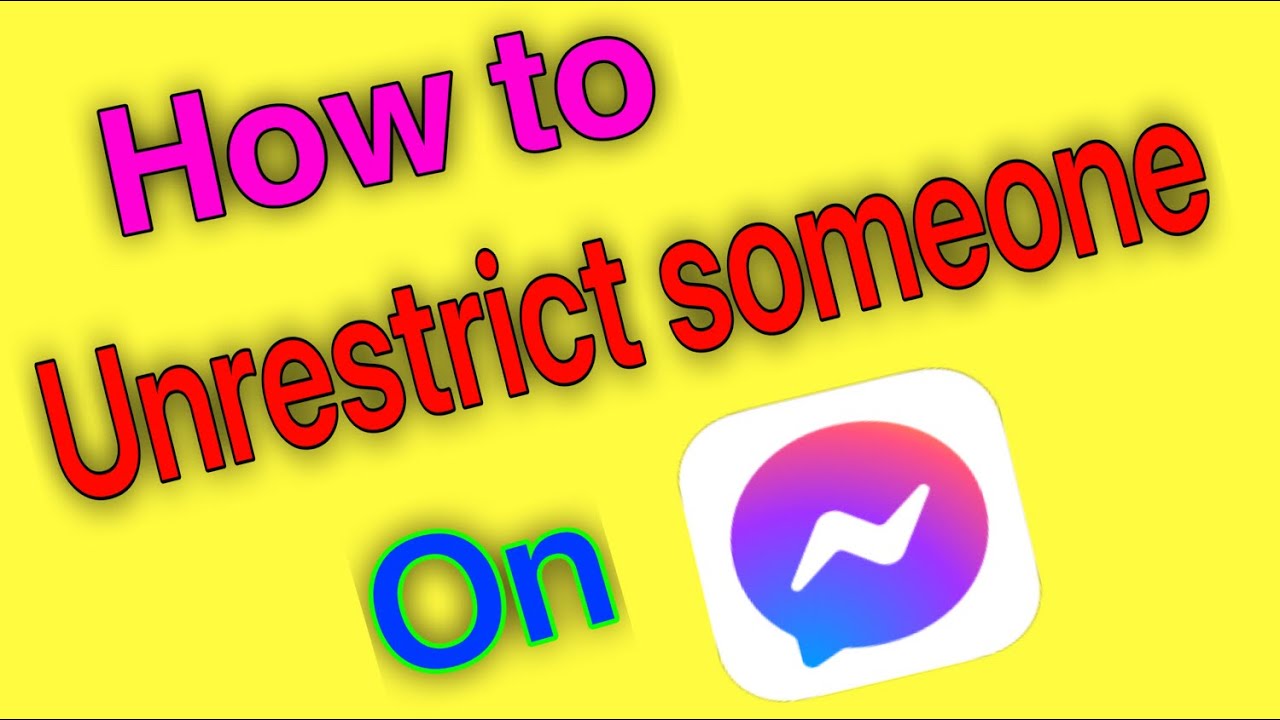 how to unrestrict someone on messenger - YouTube