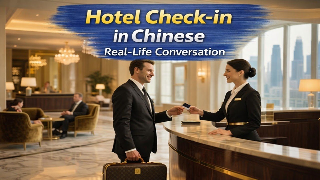 Say This at Hotel Check-In | Real Chinese Dialogue for Beginners - YouTube