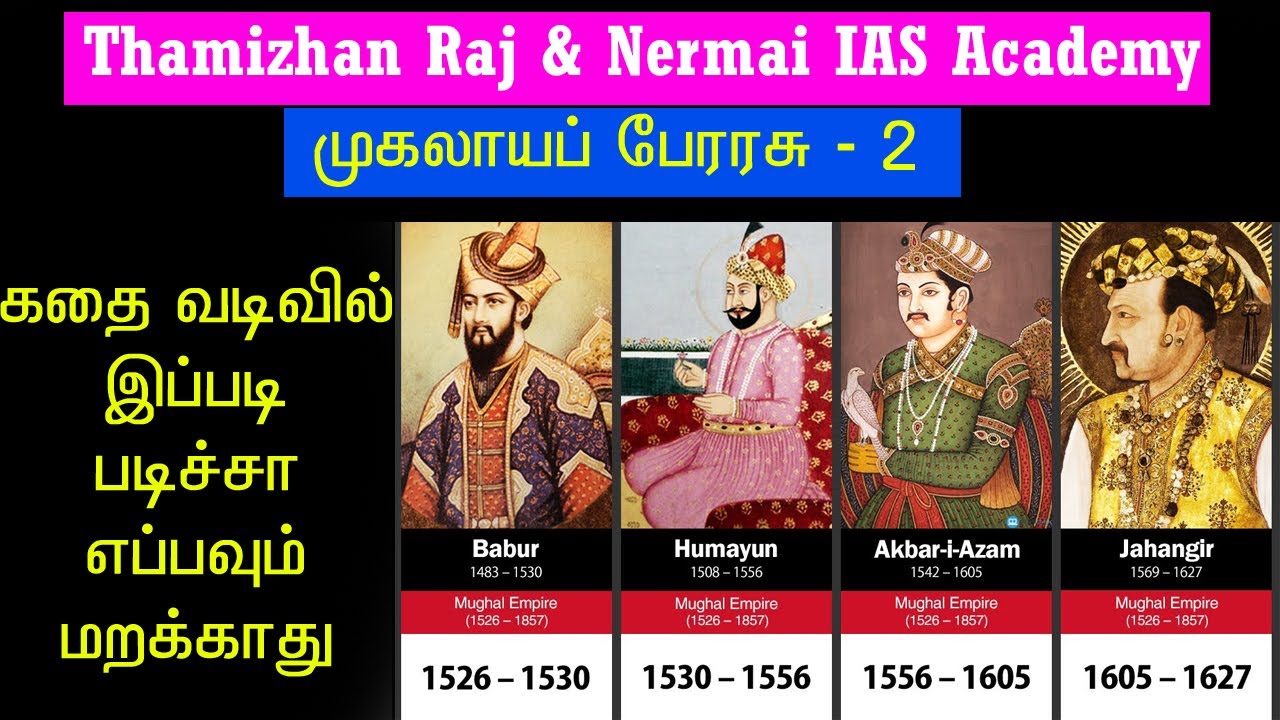 முகலாயர்கள் - பகுதி 2 - கதை வடிவில் Samacheer Book Based TNPSC HISTORY ...
