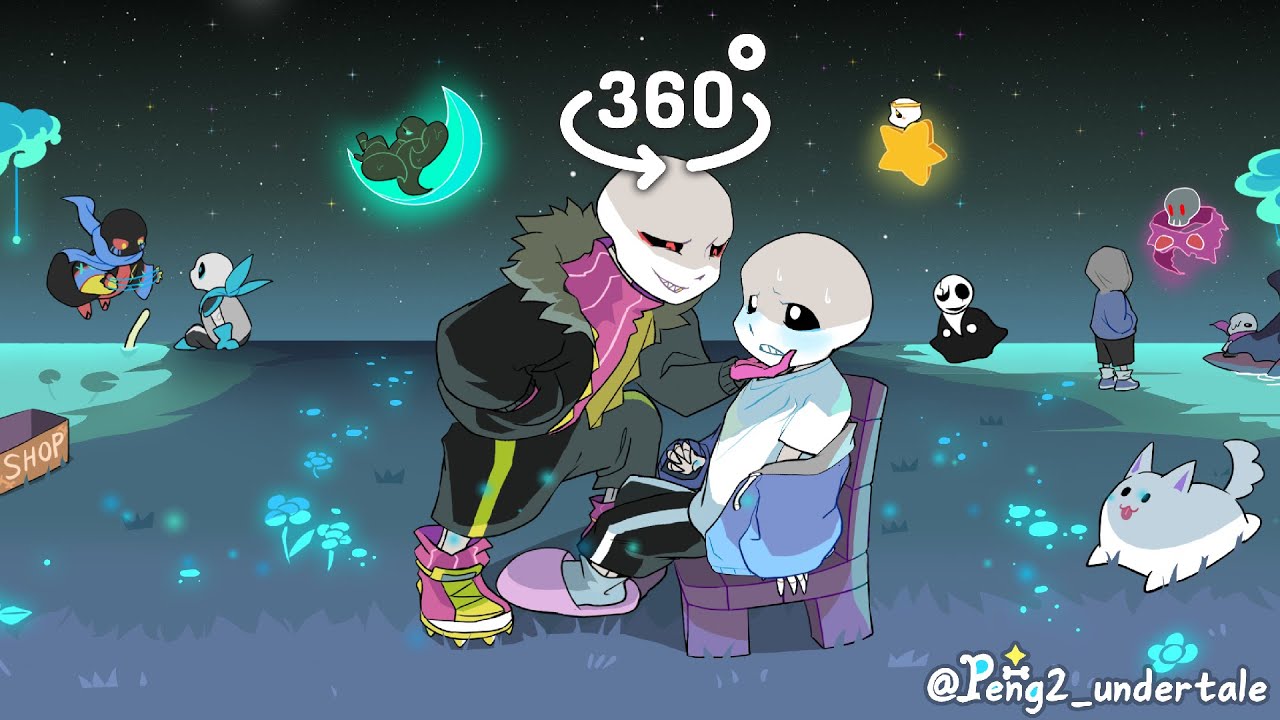 언더테일 360° VR(2160s) | undertale stargazing - YouTube