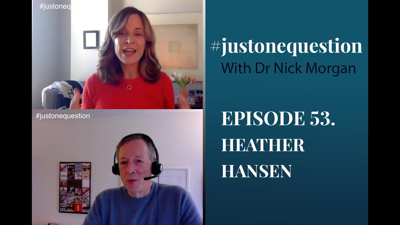 Just One Question Episode 53: Nick chats with lawyer, author and ...