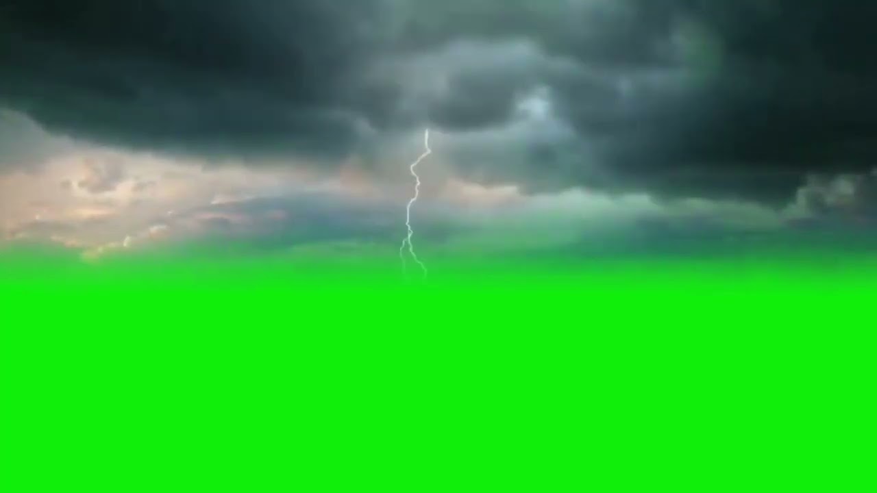 GREEN SCREEN AWAN GELAP & GEMURUH - YouTube
