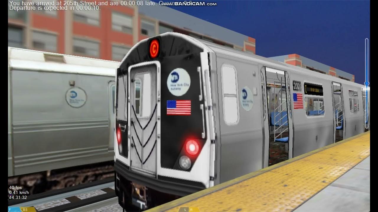 Openbve Pr88 R179 W train Arriving & Departing at 205th Street - YouTube