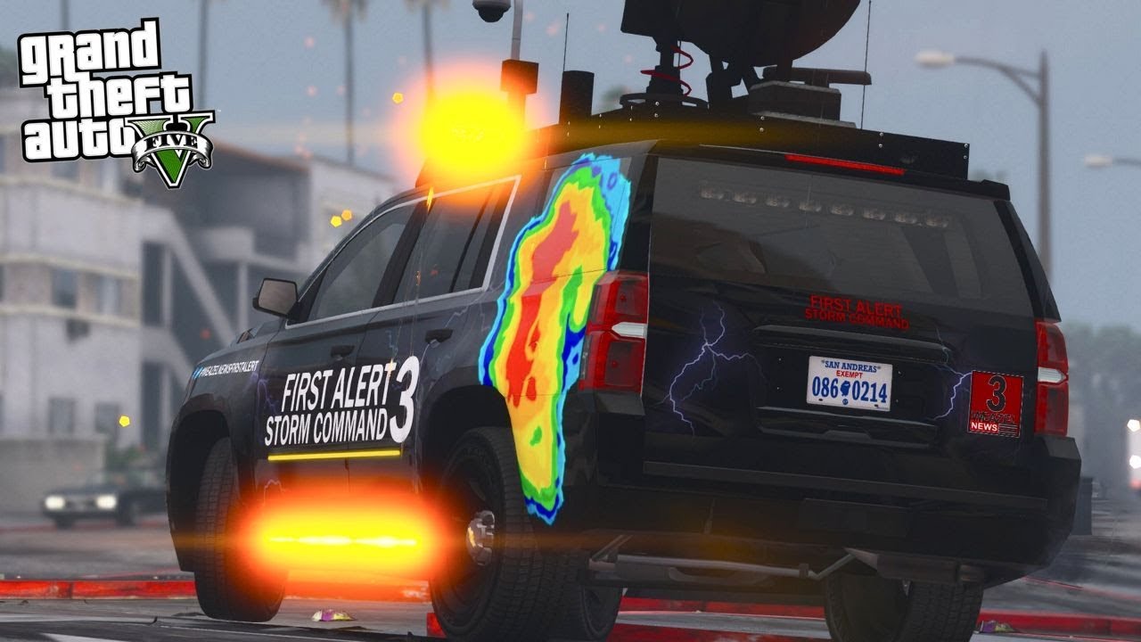 GTA 5 Tornado Mod - FIRST ALERT WEATHER! (GTA 5 Mods) - YouTube